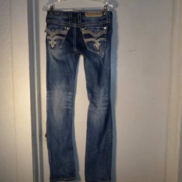 Rock Revival | Jeans | Rock Revival Stephanie Well Worn Low Rise Boot Cut Jeans Sz 27 | Poshmark